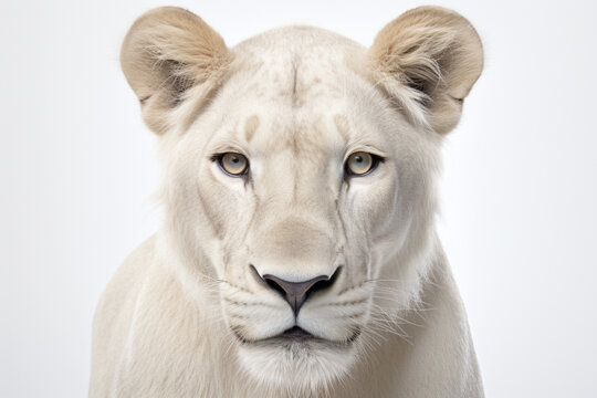 White Lioness Wallpaper