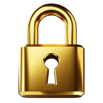 3d Lock Icon