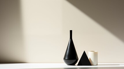 A visually pleasing and minimalistic still life featuring basic ...