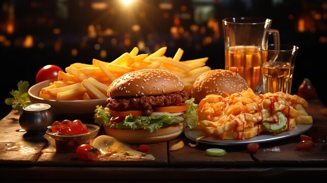 "Fast Food Background" Images – Browse 1,727 Stock Photos, Vectors, and ...
