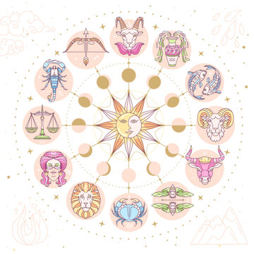 "Astrology Wheel" Images – Browse 129 Stock Photos, Vectors, and Video ...