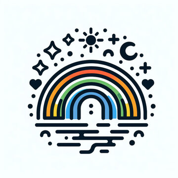 "Rainbow Symbol" Images – Browse 134 Stock Photos, Vectors, and Video ...