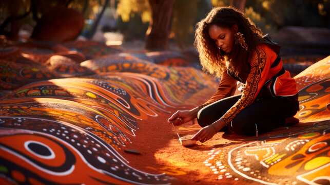 Aboriginal Dot Art Sunset Images – Browse 87 Stock Photos, Vectors, and ...