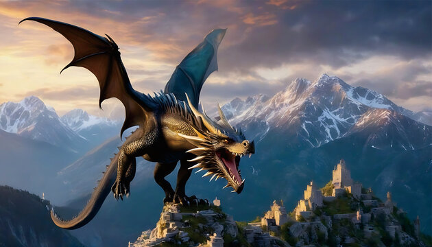 "Dragon Flying" Images – Browse 2,249 Stock Photos, Vectors, and Video ...