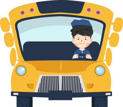 Bus Driver Cartoon Images – Browse 7,566 Stock Photos, Vectors, and ...