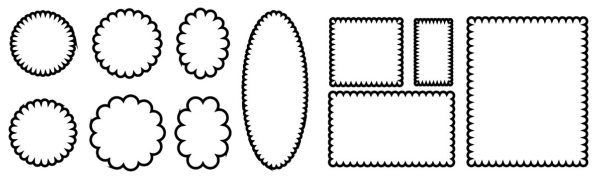 Square Scallop Template