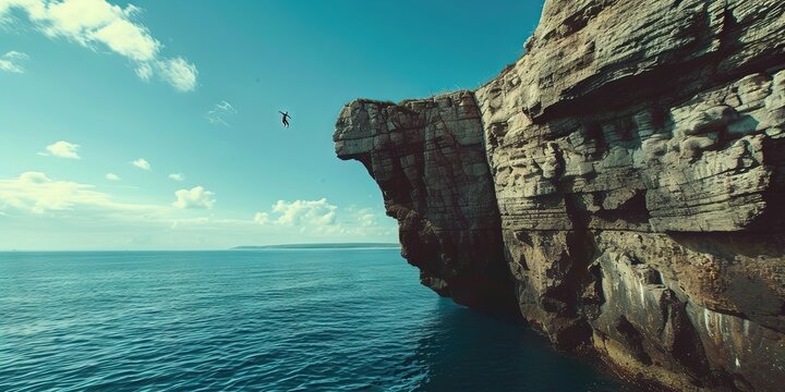 Jumping Off Cliff Images – Browse 2,434 Stock Photos, Vectors, and ...