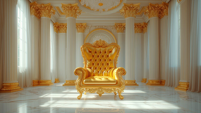 Gold Royal Chair Images – Browse 21,434 Stock Photos, Vectors, and ...