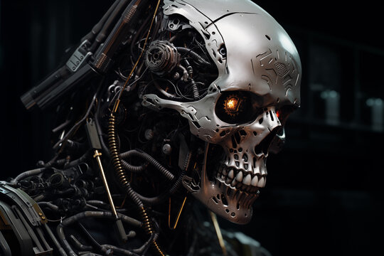 Terminator Robot Face