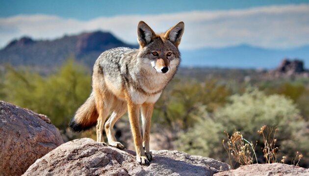 Coyote In The Desert Images – Browse 7,955 Stock Photos, Vectors, and ...