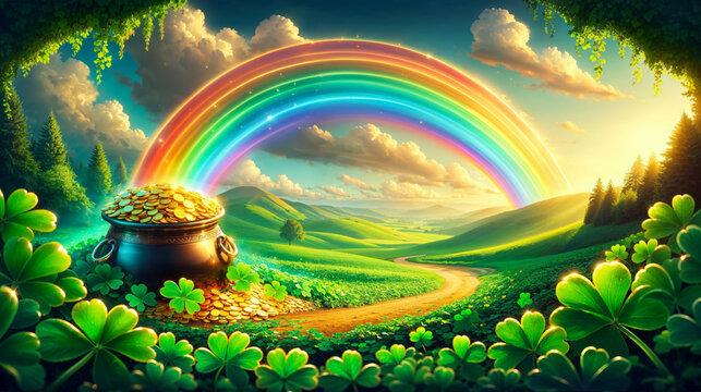 Rainbow Pot Of Gold Images – Browse 18,638 Stock Photos, Vectors, and ...