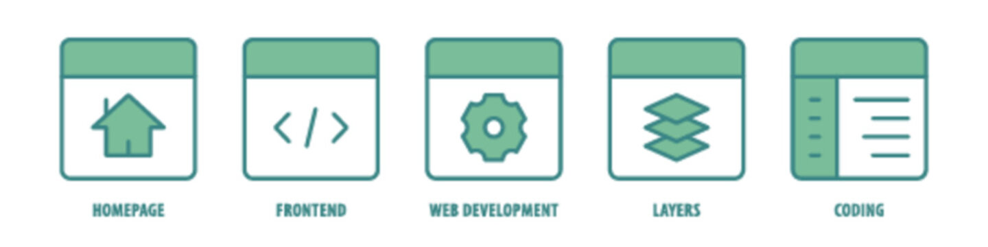 Frontend Icons Imagens – Procure 948 fotos, vetores e vídeos | Adobe Stock