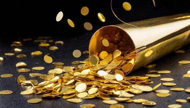 Gold Party Popper Images – Browse 4,239 Stock Photos, Vectors, and ...