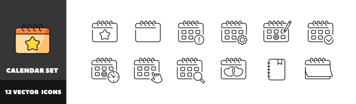 "Calendar Icons" Images – Browse 1,246 Stock Photos, Vectors, and Video ...