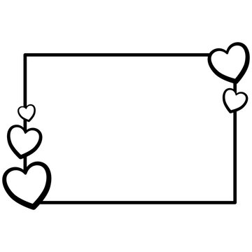 Valentines Day Clip Art Black And White Border