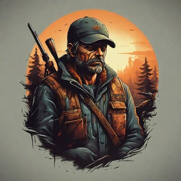 Cartoon Deer Hunter Images – Browse 2,837 Stock Photos, Vectors, and ...