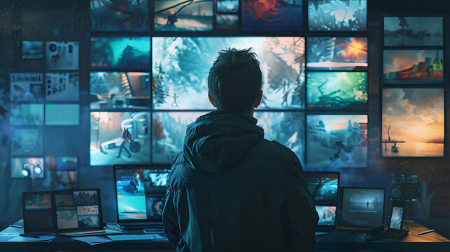 Gazing At A Screen Images – Browse 3,425 Stock Photos, Vectors, and ...