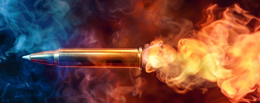 Gun Firing A Bullet Hd