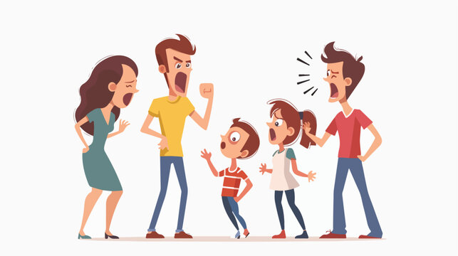 Fighting Family Clipart