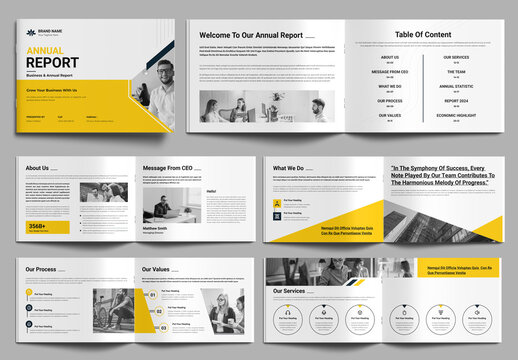 Annual Report Landscape Templates – Browse 194 Stock Photos, Vectors ...
