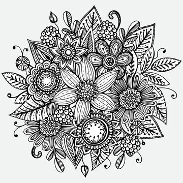 "Adult Coloring Book Pages" Images – Browse 172 Stock Photos, Vectors ...