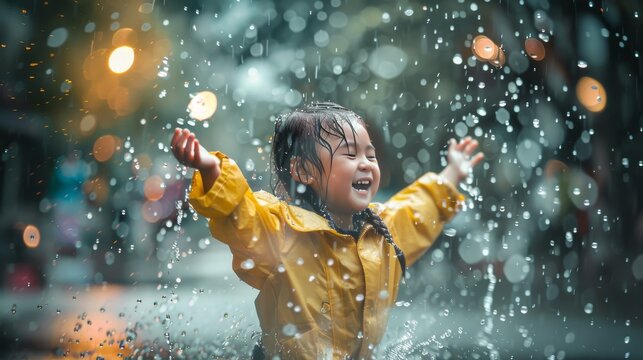 Child Dancing In The Rain Images – Browse 1,776 Stock Photos, Vectors ...