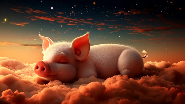 Pig Sleeping Cartoon Images – Browse 2,580 Stock Photos, Vectors, and ...