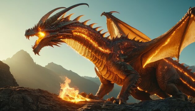 Red Dragon Breathing Fire Images – Browse 3,671 Stock Photos, Vectors ...