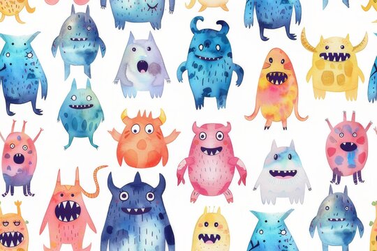 "Monster Pattern" Images – Browse 371 Stock Photos, Vectors, and Video ...