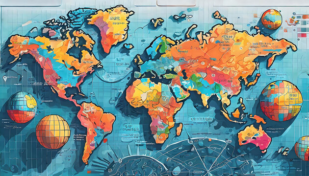 World Map Illustrator Images – Browse 3,830 Stock Photos, Vectors, and ...