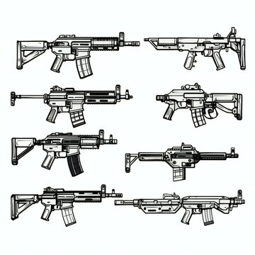 Machine Gun Outline Images – Browse 14,820 Stock Photos, Vectors, and Video | Adobe Stock