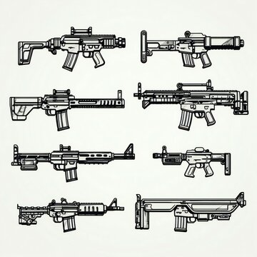 Machine Gun Outline Images – Browse 14,820 Stock Photos, Vectors, and Video | Adobe Stock