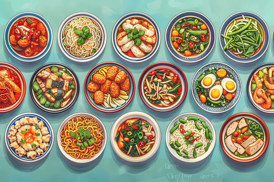 Cartoon Chinese Food Images – Browse 59,575 Stock Photos, Vectors, and ...