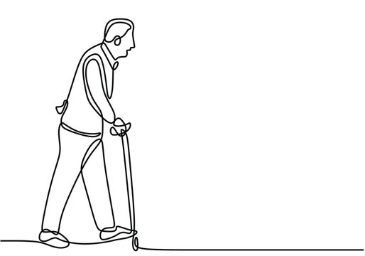 Old Man One Line Images – Browse 6,519 Stock Photos, Vectors, and Video ...