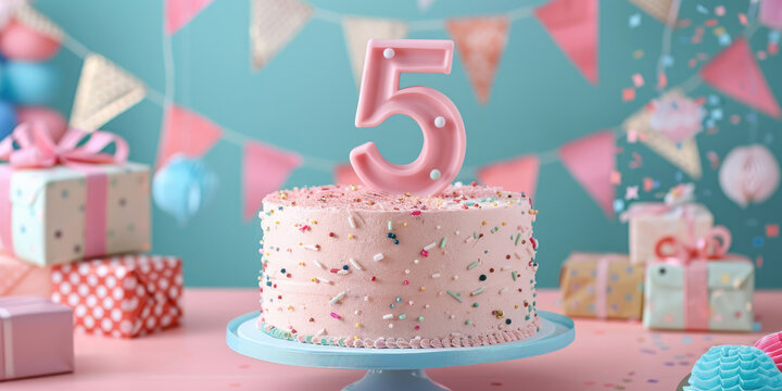 5Th Birthday Cake Images – Browse 1,332 Stock Photos, Vectors, and ...