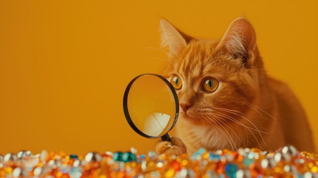 Cat Magnifying Glass Images – Browse 3,172 Stock Photos, Vectors, and ...