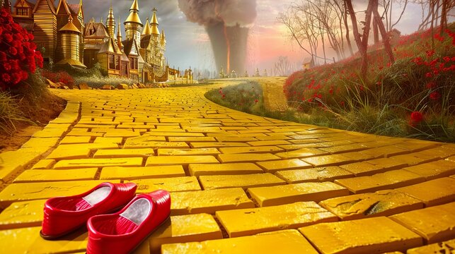 Follow The Yellow Brick Road Background