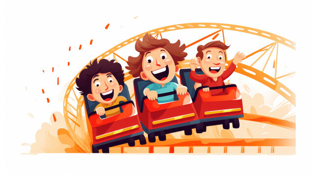 Roller Coaster Cartoon Images – Browse 8,032 Stock Photos, Vectors, and ...