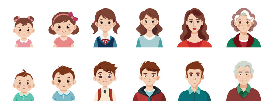 Human Life Cycle Clipart