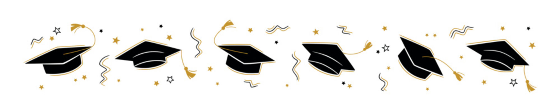 Graduation Cap Border Images – Browse 2,299 Stock Photos, Vectors, and ...