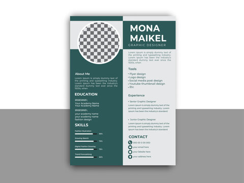 Free Resume Template Images – Browse 261 Stock Photos, Vectors, and ...