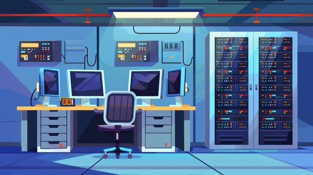 「Cartoon Server Room」の写真素材 | 2,601件の無料イラスト画像 | Adobe Stock
