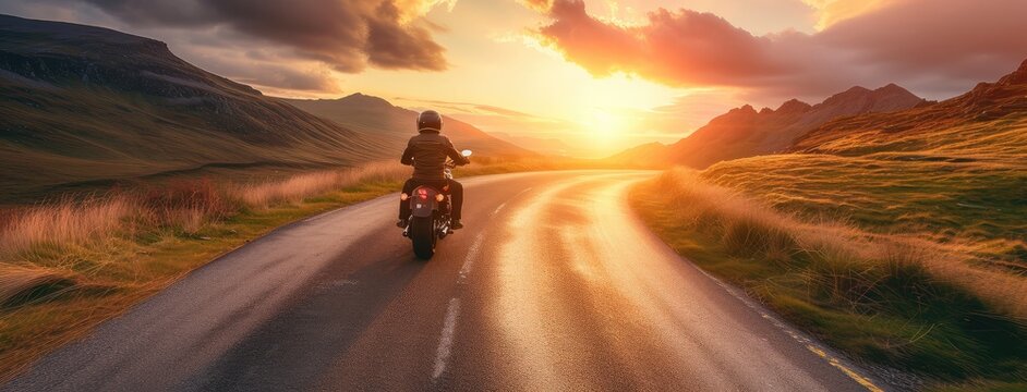 Open Road Motorcycle Wallpaper