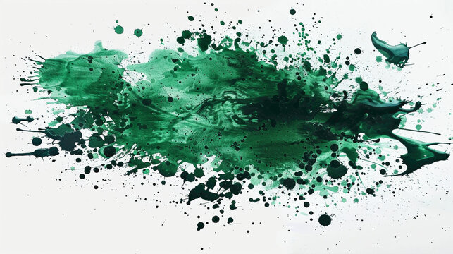 Green Splatter Paint Backgrounds