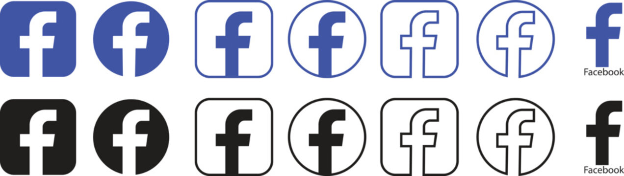 Witte Facebook Logo Vector Facebook White Vector Art, Icons, And