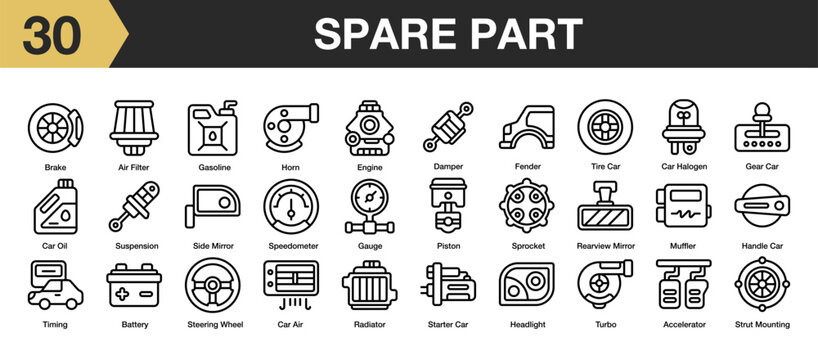Spare Parts Icon Images – Browse 40,544 Stock Photos, Vectors, and ...
