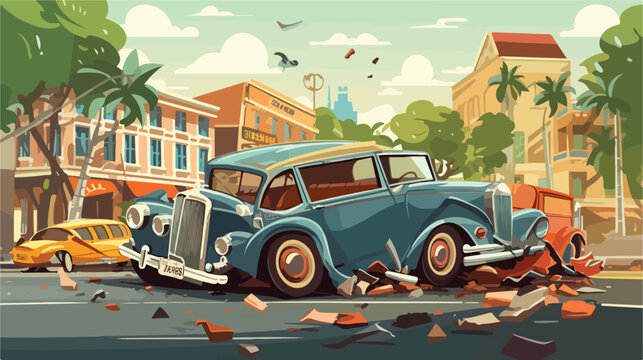 Traffic Accident Cartoon Images – Browse 8,026 Stock Photos, Vectors ...