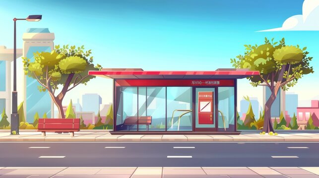 Bus Station Cartoon Images – Browse 4,978 Stock Photos, Vectors, and ...