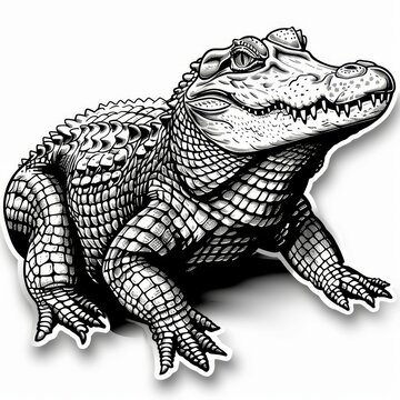 Alligator Line Drawing Images – Browse 4,413 Stock Photos, Vectors, and ...