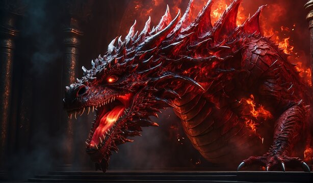 Red Dragon Breathing Fire Images – Browse 3,863 Stock Photos, Vectors ...
